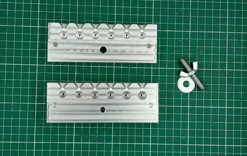 CNC machined worm bullet weight aluminum mold 1/4 oz, 3/8 oz and 1/2 oz ...