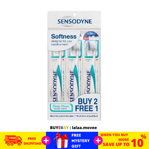 Sensodyne Deep Clean Precision Toothbrush SOFT For Sensitive Teeth 3s ...