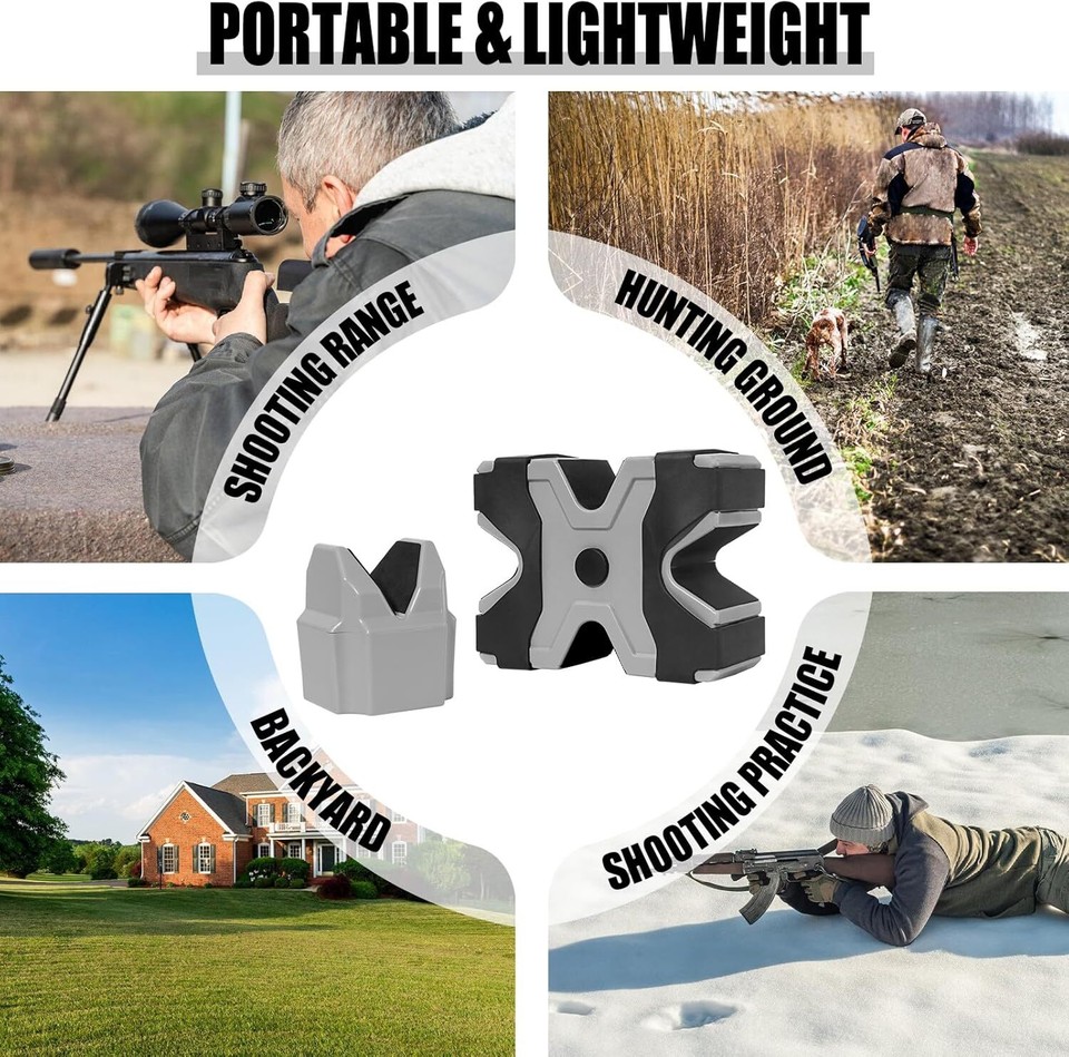 Shooting Rest Non-Slip Block Bench Rest for Rifle and Pistol,Shooting ...