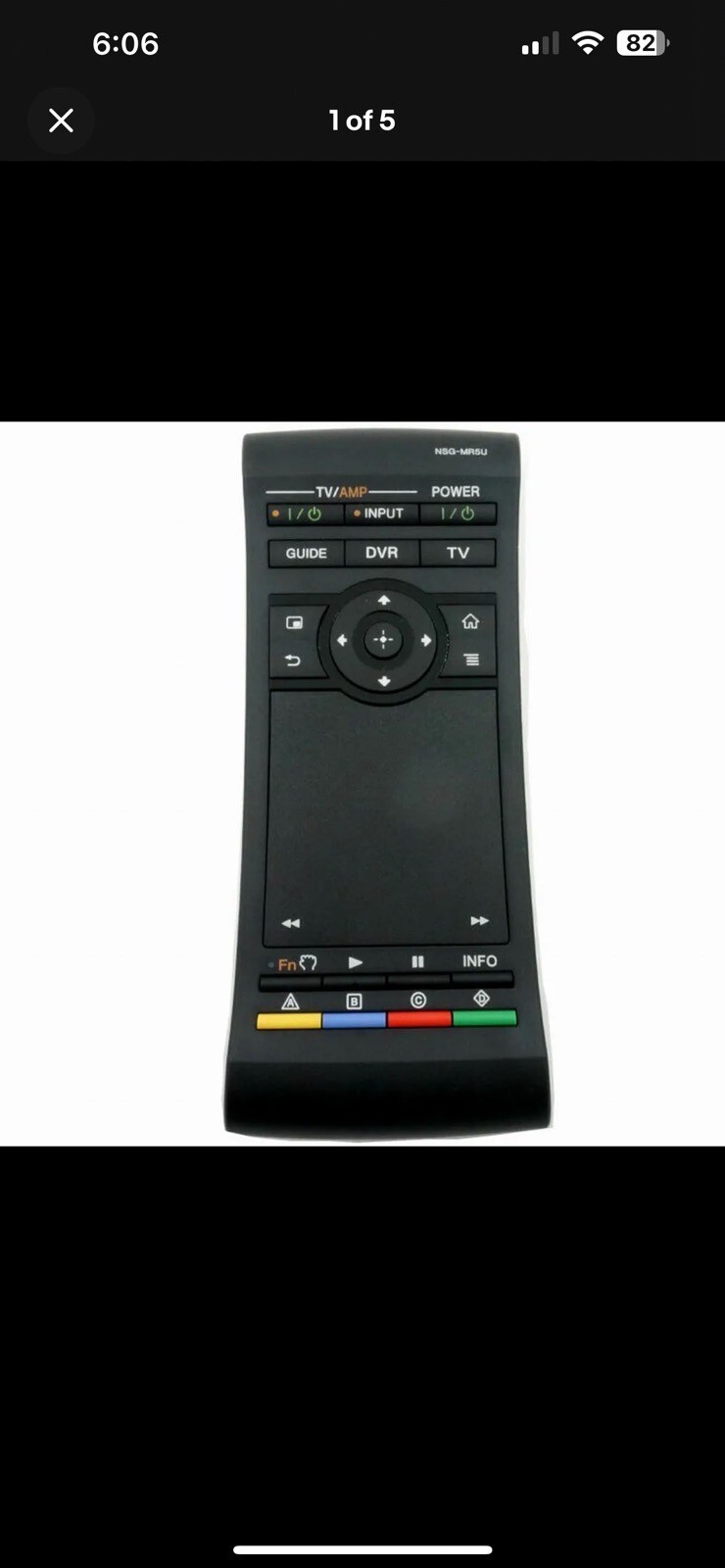 Use Original For Sony NSG-MR5U Google TV Remote Control Keyboard ...