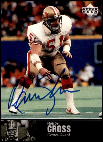 Randy Cross 1997 Upper Deck Autographed Legends Card #AL-93 49ers | eBay