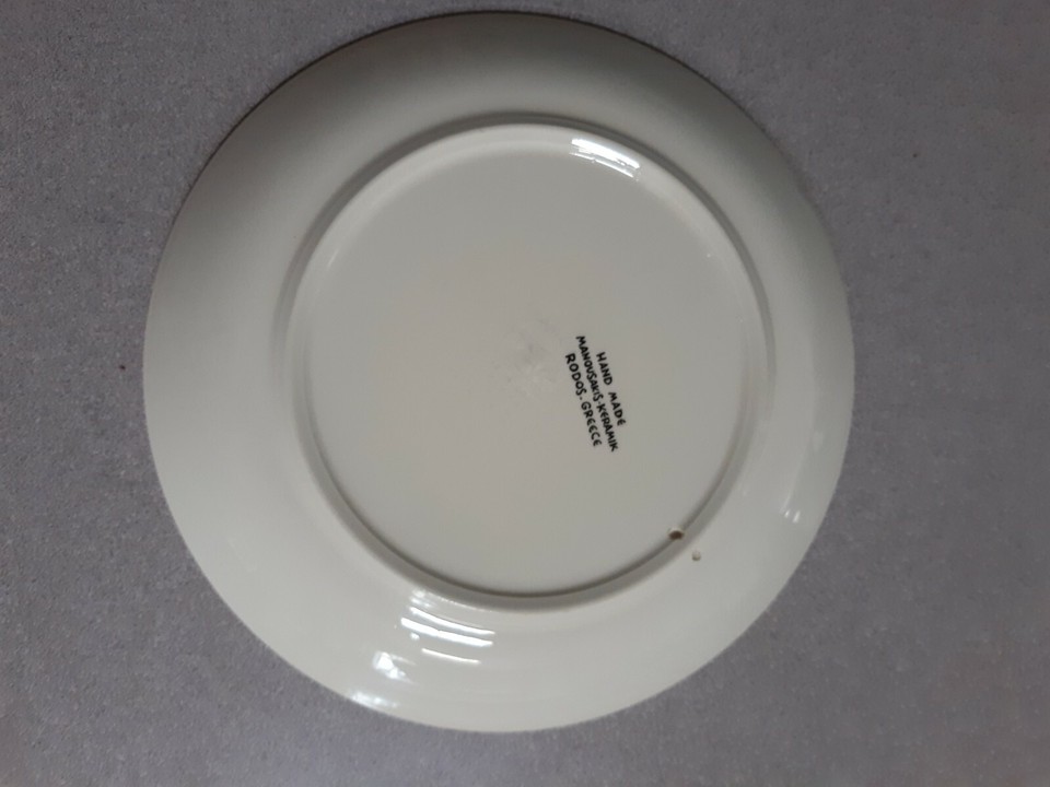 Hand Made DECORATIVE ROOSTER PLATE Manousakis-Keramik-Rodos Greece | eBay