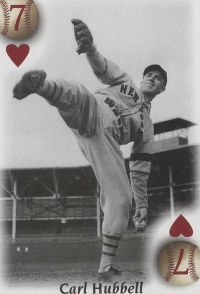 2000 U.S. Playing Card All-Century Team - #7H Carl Hubbell for sale ...
