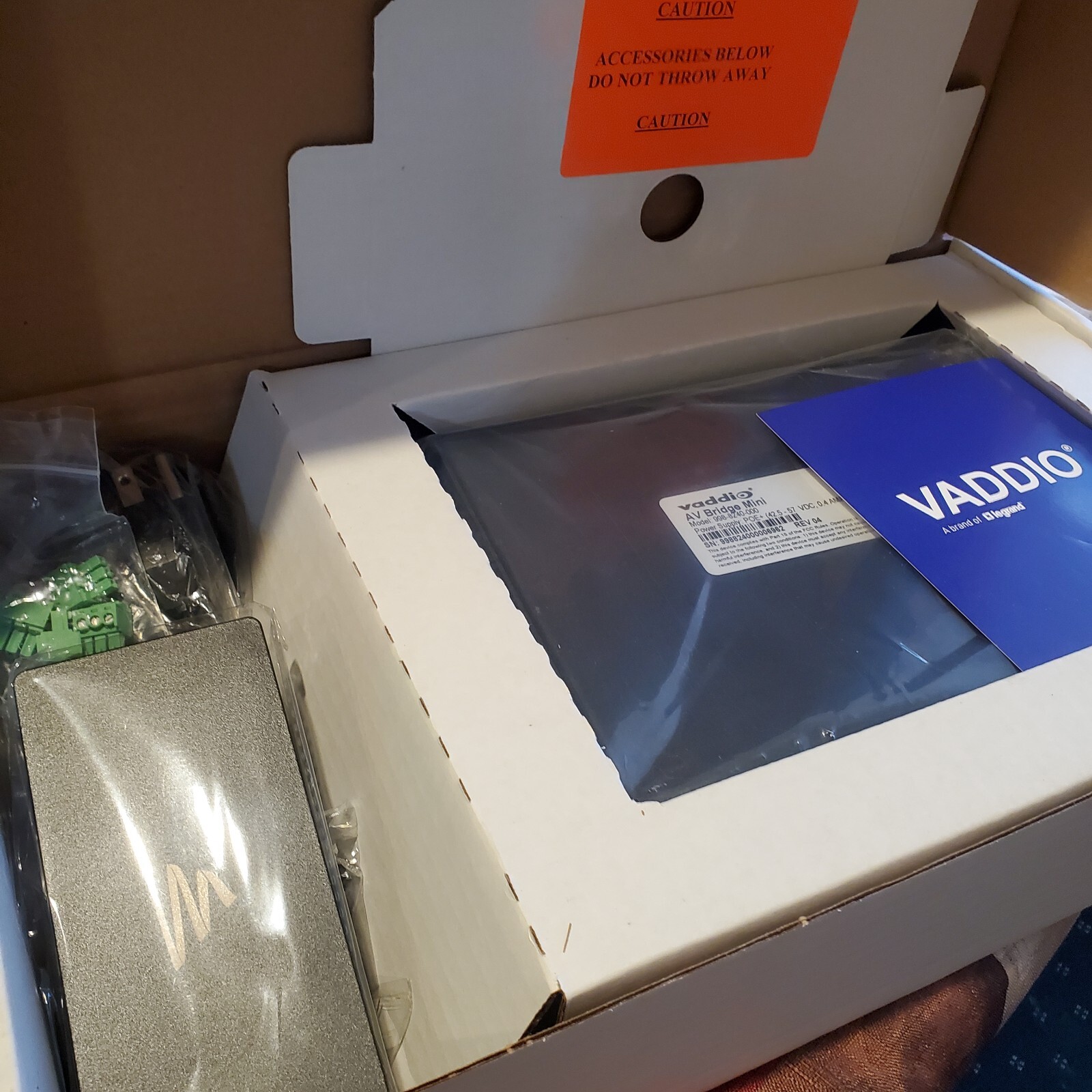 Vaddio 998-8240-000 AV Bridge Mini HD Audio Video Encoder NEW OPEN BOX ...