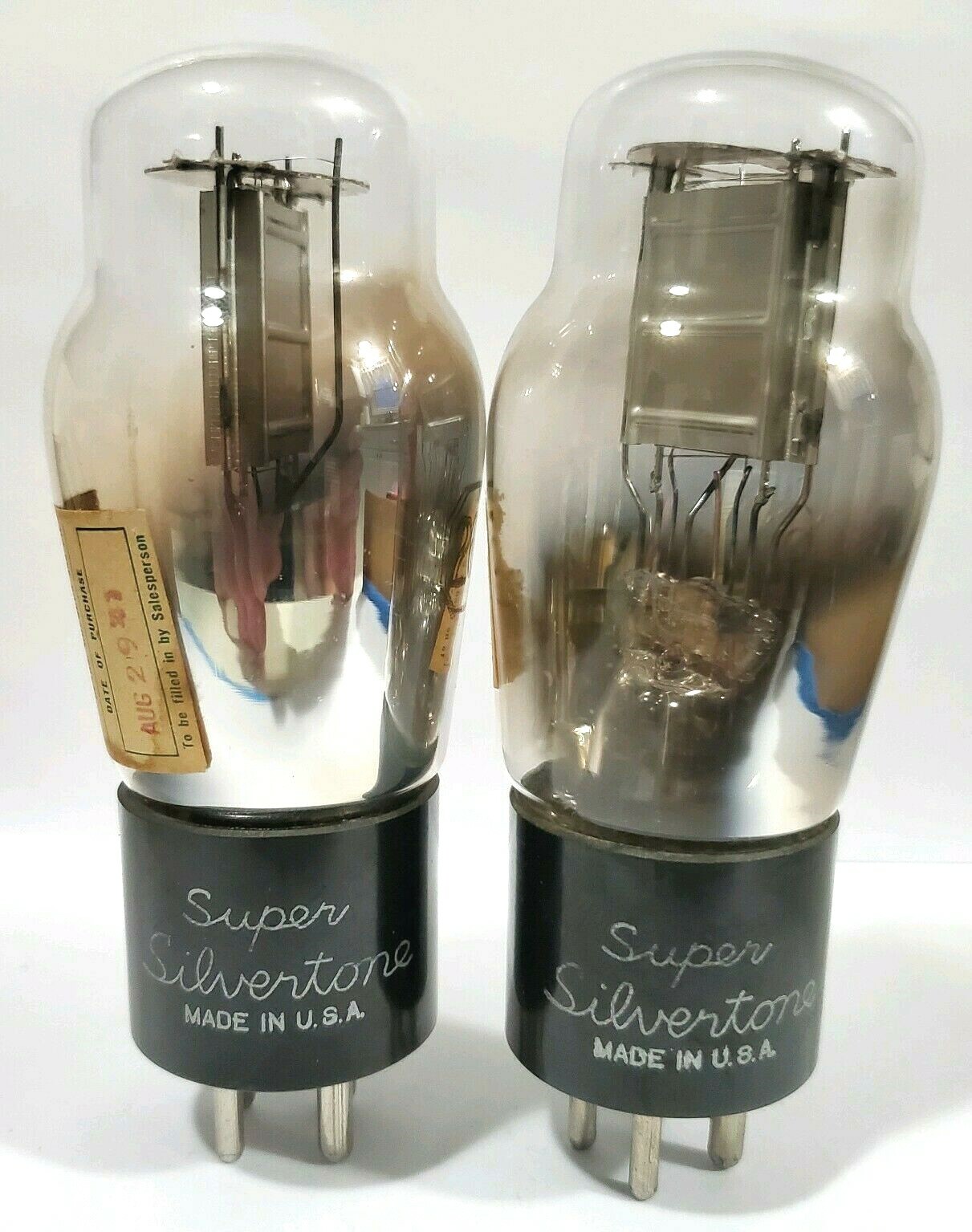 2 Matching Silvertone Type 26 Vacuum Tubes Tested On Calibrated TV - 7 ...