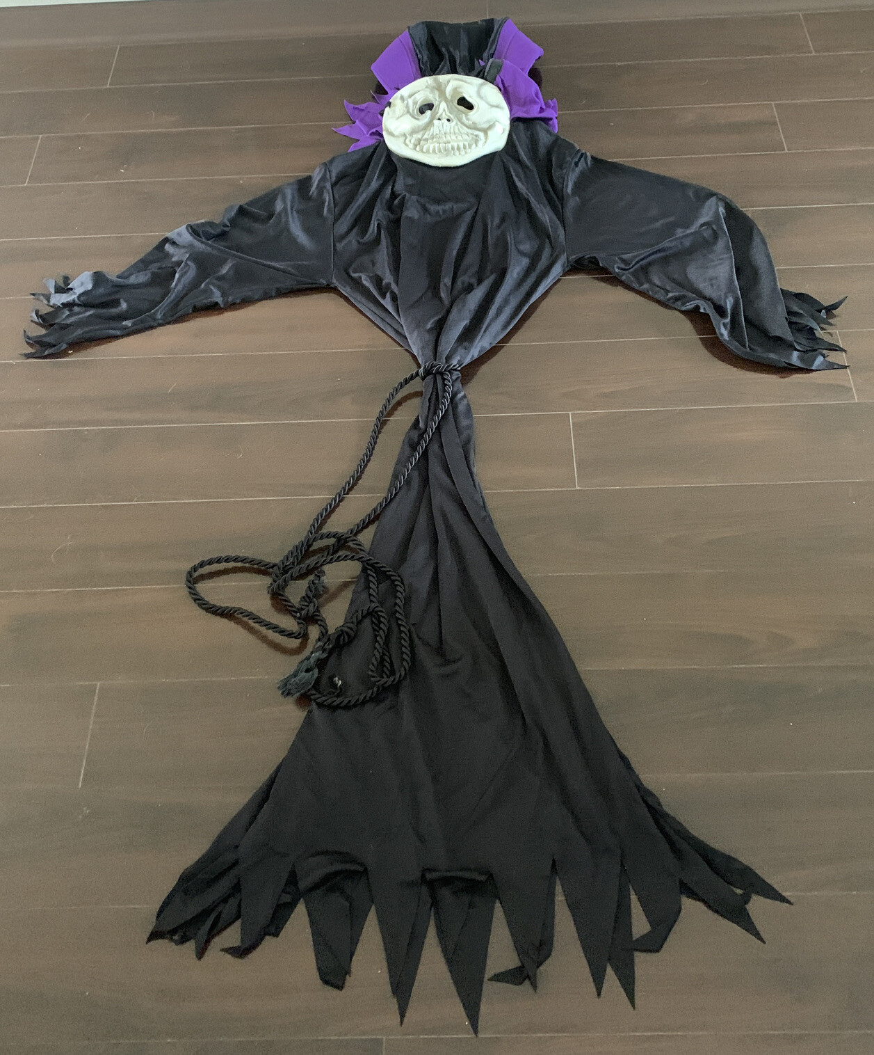 Grim Reaper Witch Hooded Robe Shroud Adult Halloween … - Gem
