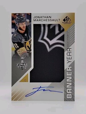 2018-19 UD SP GAME USED JONATHAN MARCHESSAULT BSC-JM 19/25 BANNER YEAR ...