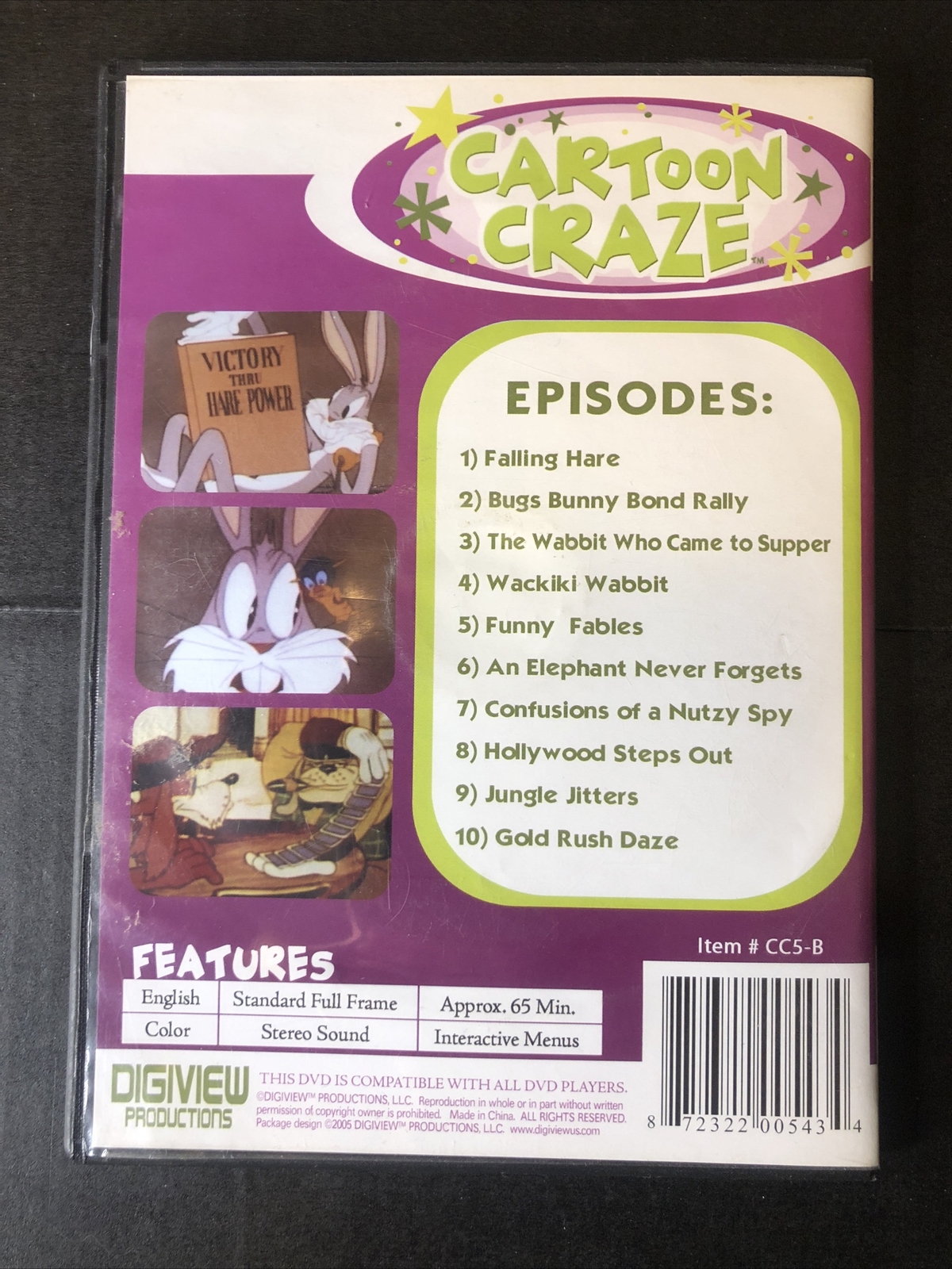 Cartoon Craze Presents - Bugs Bunny: Vol. 2 (DVD, 2006) 872322005434| eBay