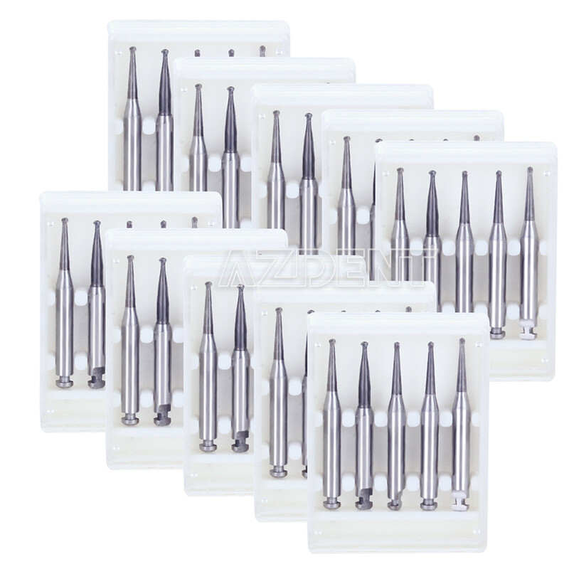 8 Types Dental Round Carbide Bur for Slow Speed Latch Type RA 1# - 8 ...