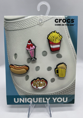 Crocs Jibbitz Come As You Are Food Shoe Charms Hot Dog Fries Ice Cream ...
