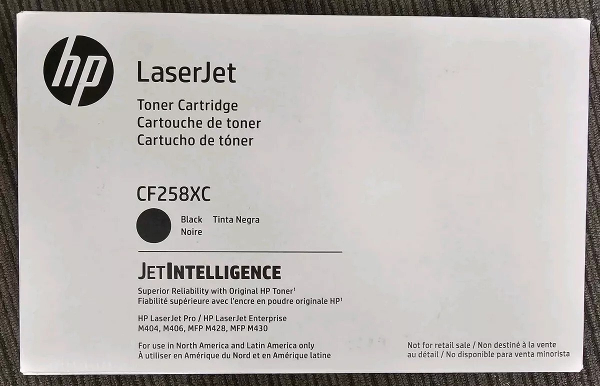NEW HP 58X CF258XC Toner Cartridge Black M404dn M404dw M404n M428fdn ...