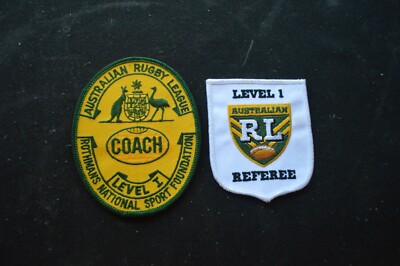 AUSTRALIAN RUGBY LEAGUE 2 X CLOTH BADGES! | eBay Australia