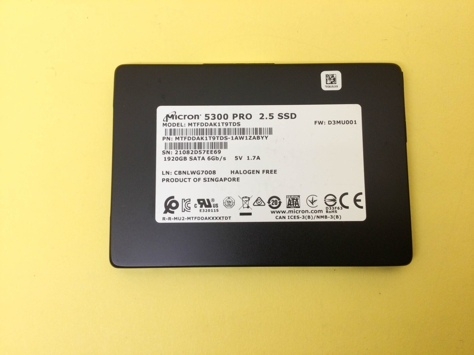 Micron 5300 PRO 1.92TB SATA 6Gb/s 2.5" 3D SSD MTFDDAK1T9TDS New | eBay