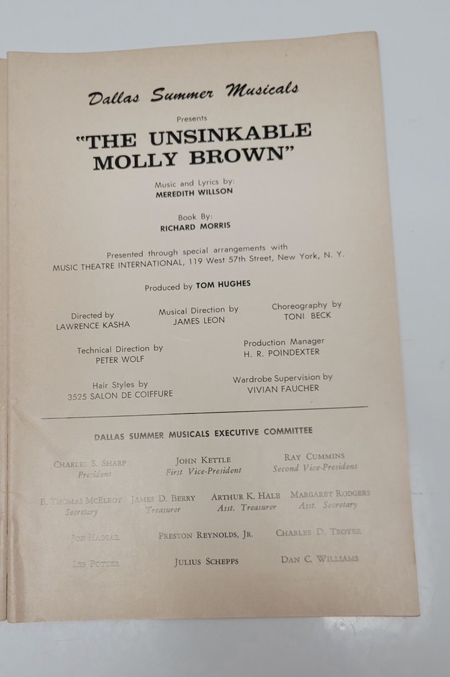 5 Musical Playbills Dallas Summer 1962-63 Rogers Burnett O'Connor | eBay
