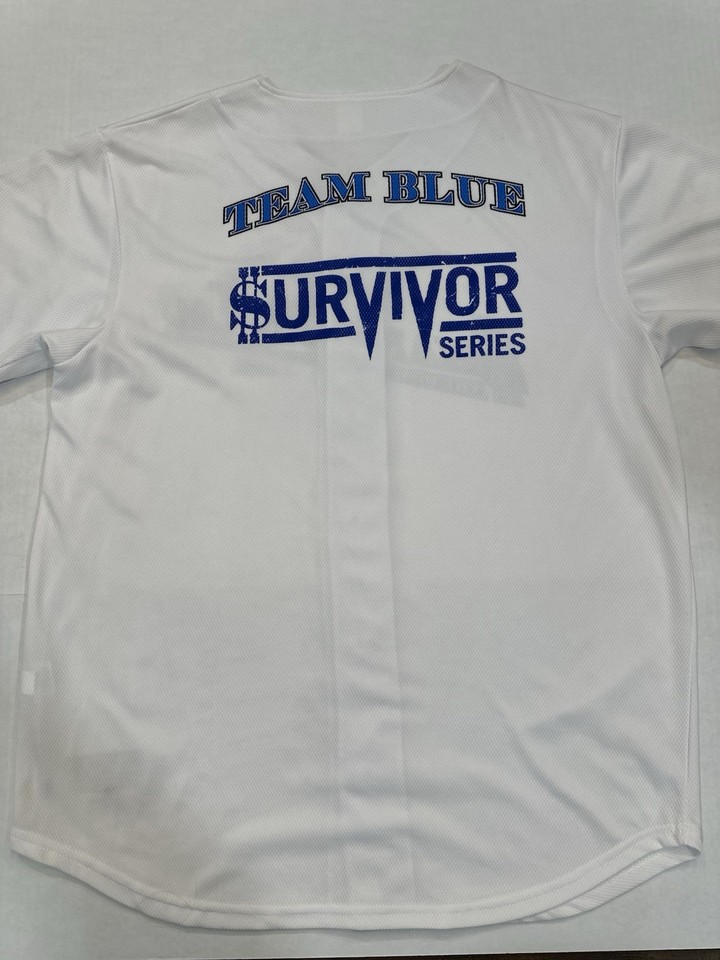 WWE WWF Authentic Wear Shane O'Mac McMahon White Jersey Large Survivor ...