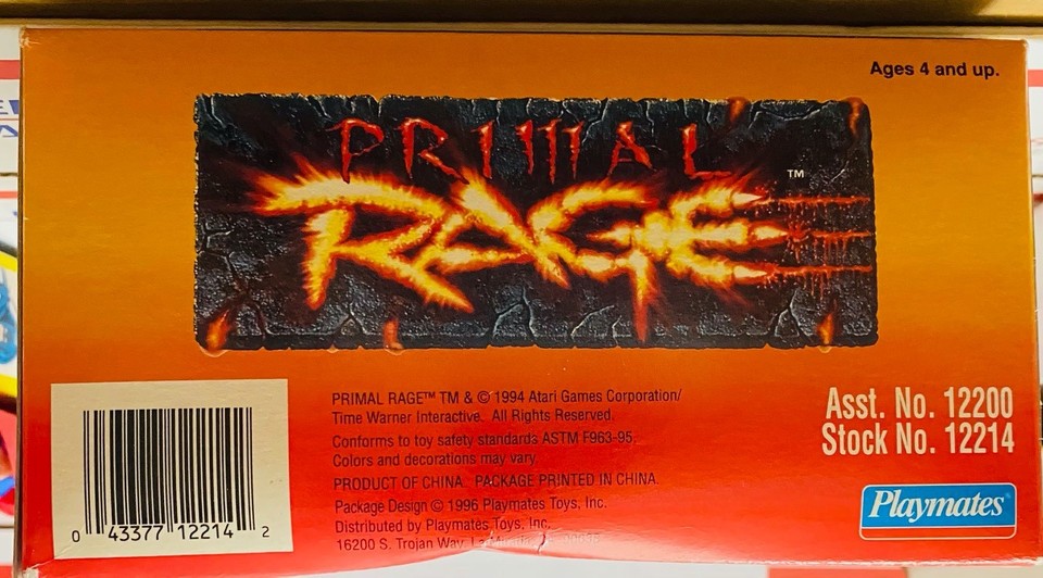 1994 Vintage Playmates Primal Rage Vertigo Atari Games Dinosaur dented ...