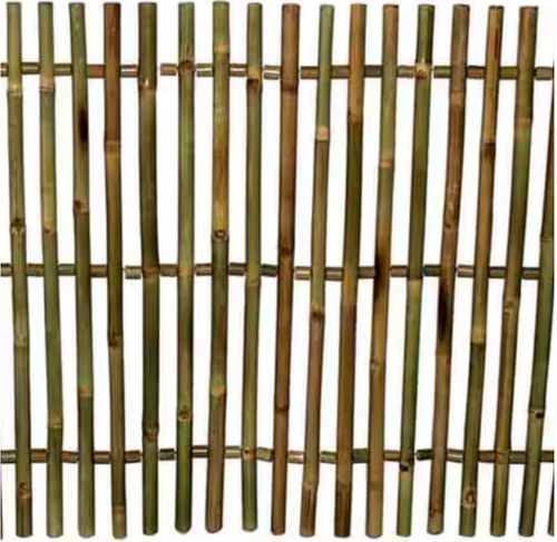 MGP Picket Rolled Fence Even Top Natural Bamboo Durable Outdoor 5 ft L ...