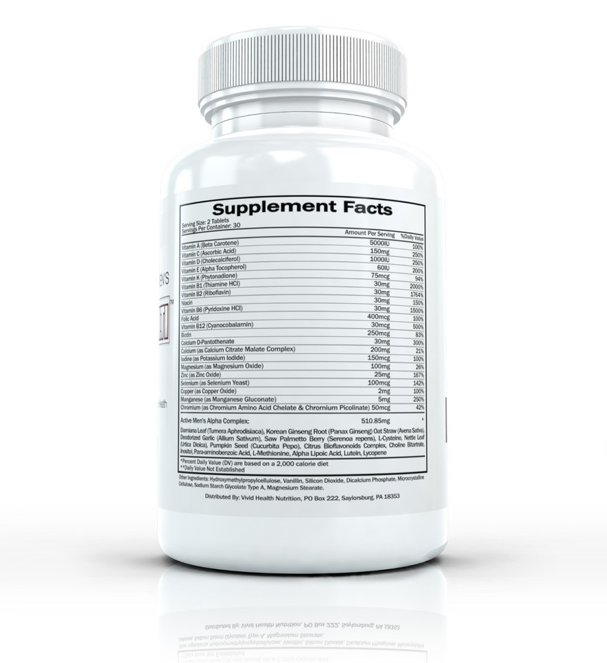 Active Men's ALPHA MULTI Daily Multivitamin for Men | High Potency ...