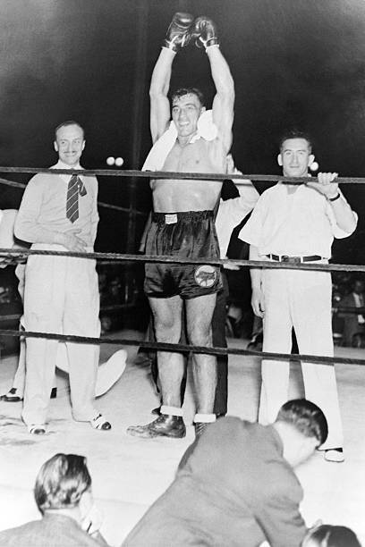 The Italian Boxer Primo Carnera Wins His Boxing Match 1930s Boxing ...
