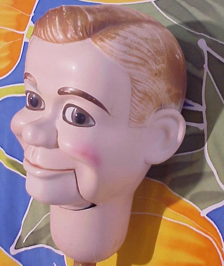 Paul Winchell JERRY MAHONEY 32" Ventriloquist Dummy Headstick - FOR ...