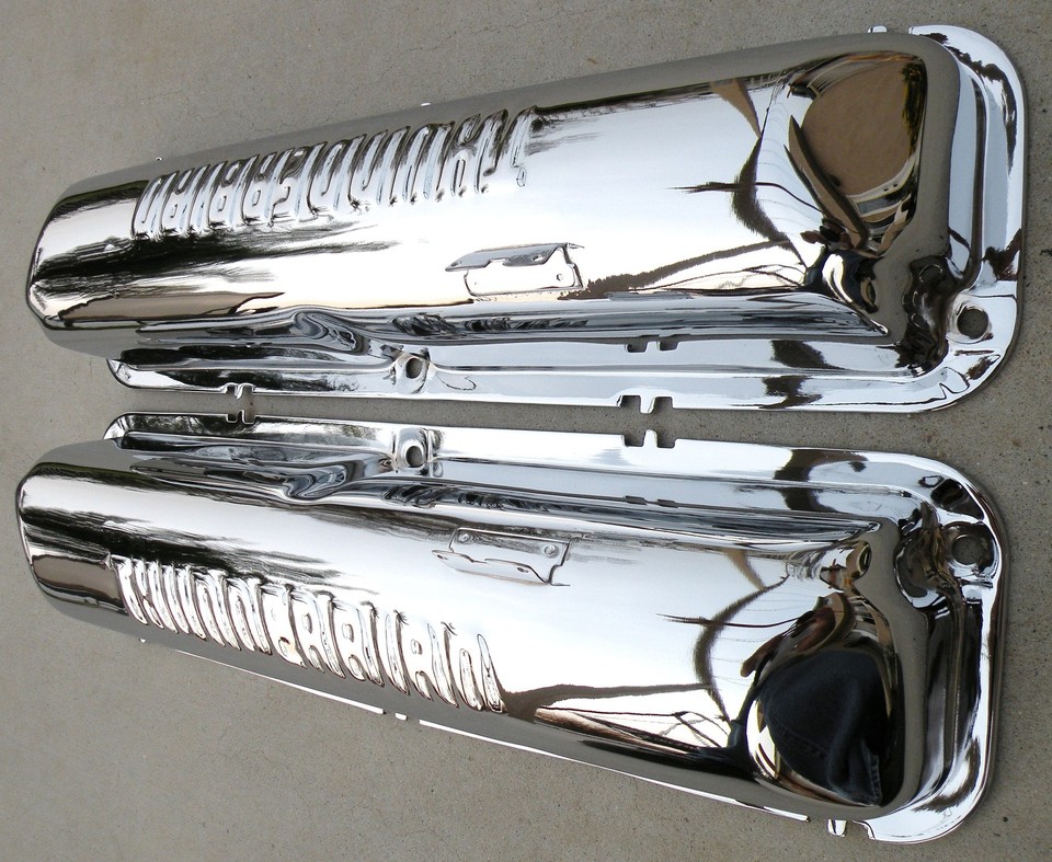 FORD THUNDERBIRD FE 390 427 428 CHROME VALVE ROCKER ARM COVERS 1958 ...