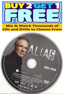 Alias (DVD) Fourth Season 4 Disc 4 Replacement Disc U.S. Issue Jennifer Garner! 786936280364| eBay