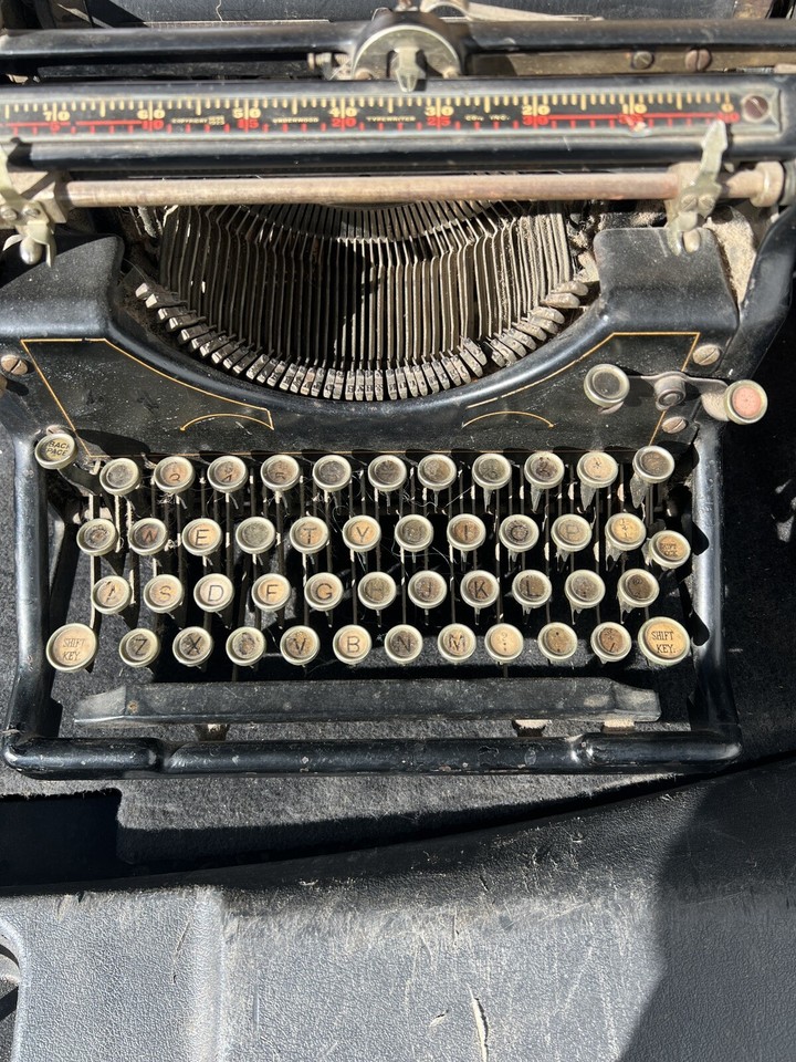 Antique 1928 Underwood Model 5 Vintage Typewriter 2376400-5 Working No ...