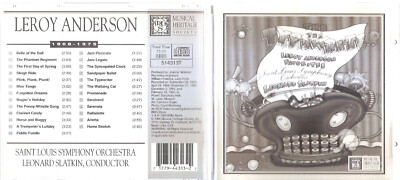 The Typewriter: Leroy Anderson Favorites by Leonard Slatkin CD #0323EN ...