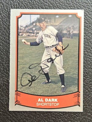 Al Dark Autographed Signed 1988 Pacific Legends Card New York Giants | eBay