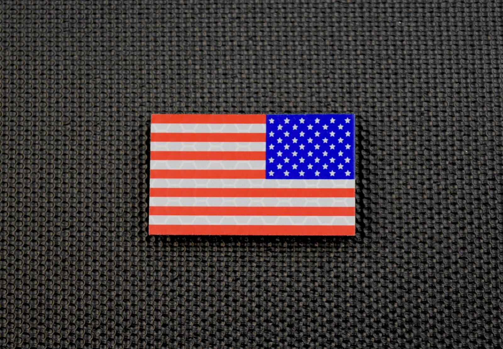 2" x 1.2" Mini-Small SOLAS Reflective Reverse US Flag Patch USA SAR ...