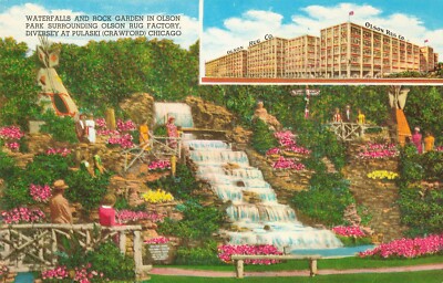 Postcard Chicago, IL: Olson Rug and Carpet Company, Olson Park ...