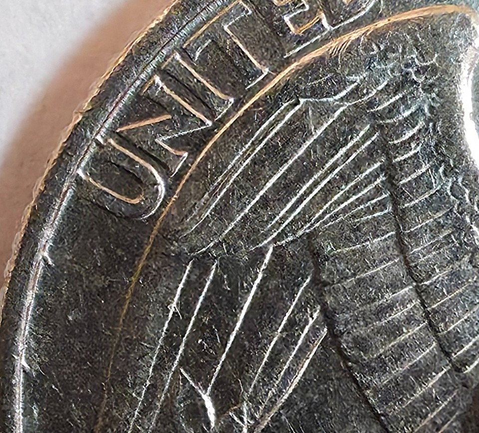 1996 P Washington Quarter with die chips on the reverse side | eBay