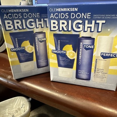 Ole Henriksen Acids Done Bright Skincare Set New in Box 2 pack | eBay