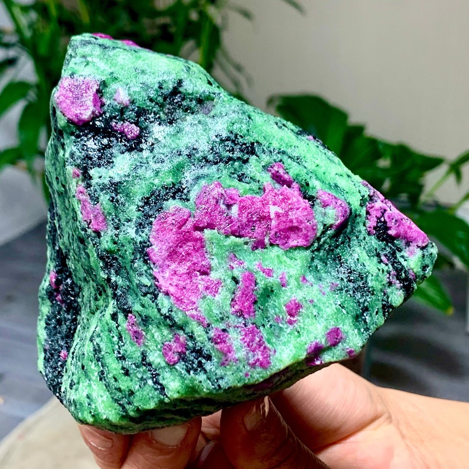 2.42LB Natural green Ruby zoisite (anylite) crystal Chakra Healing ...