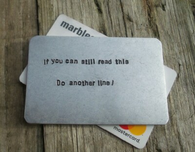 METAL CREDIT CARD Cocaine Drugs Birthday Party Gifts for Him Men Her ...