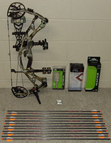 Custom, LEFT Handed, Loaded Hoyt Carbon RX-7 Bow Package- RedWrx RX7 ...