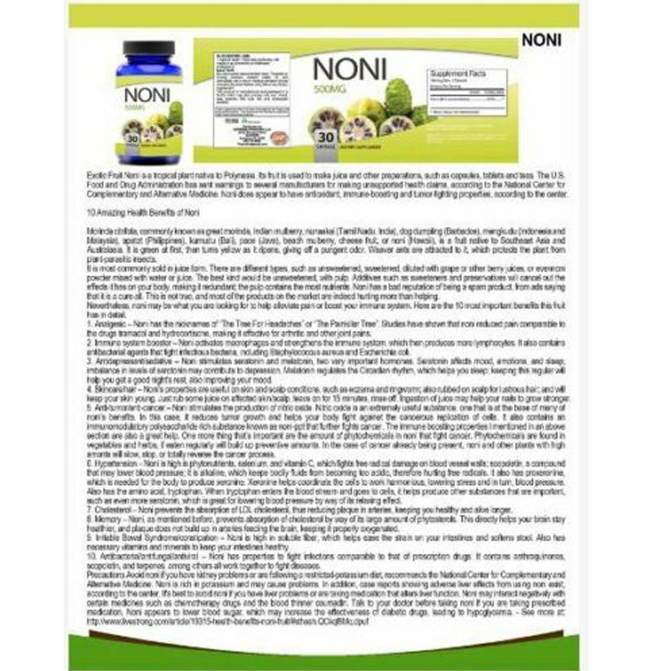 Thyroid Support Iodine Metabolism Boost Pill Noni Fruit Weight Loss ...