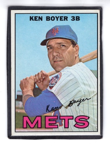1967 KEN BOYER - Topps Baseball Card # 105 - NEW YORK METS | eBay