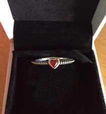PANDORA Delicate Heart Ring S925 Ale Size 52 for sale online | eBay