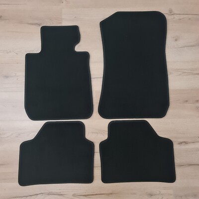 NEW BMW X1 2009 2015 Car floor mats velour carpet Black new front rear ...