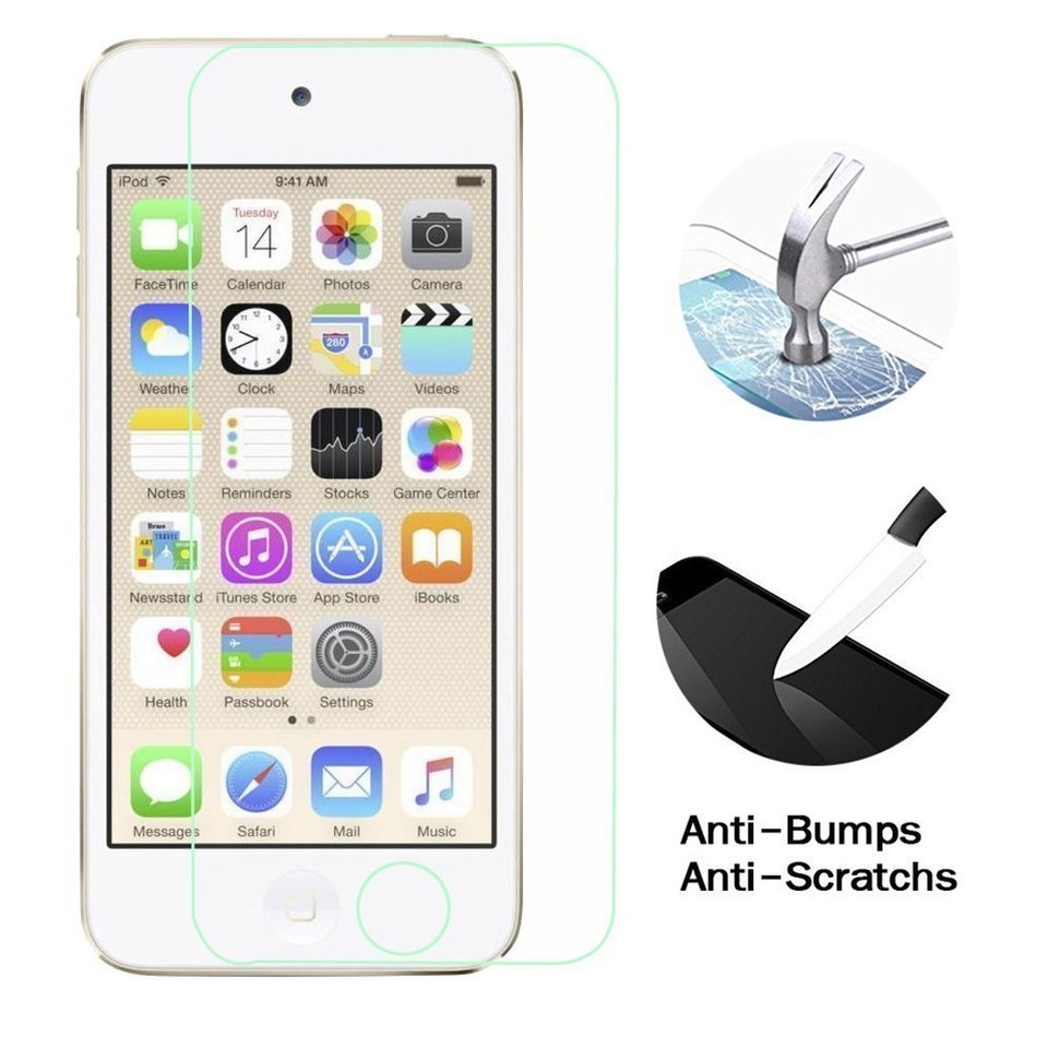 iPod Touch 5, Touch 6 - Flexible Shell +1 Tempered Glass Film (Rosette ...