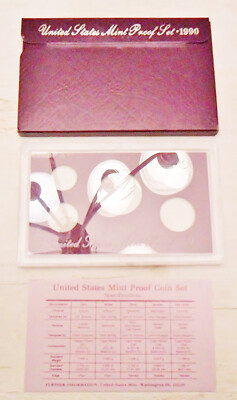 1990 Proof Set Box and Lens ONLY *NO COINS* | eBay