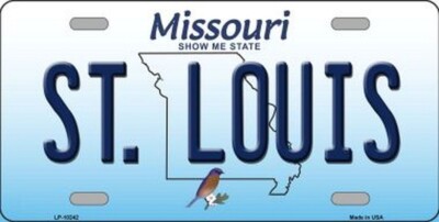 ST. LOUIS MISSOURI STATE BACKGROUND METAL NOVELTY LICENSE PLATE TAG | eBay