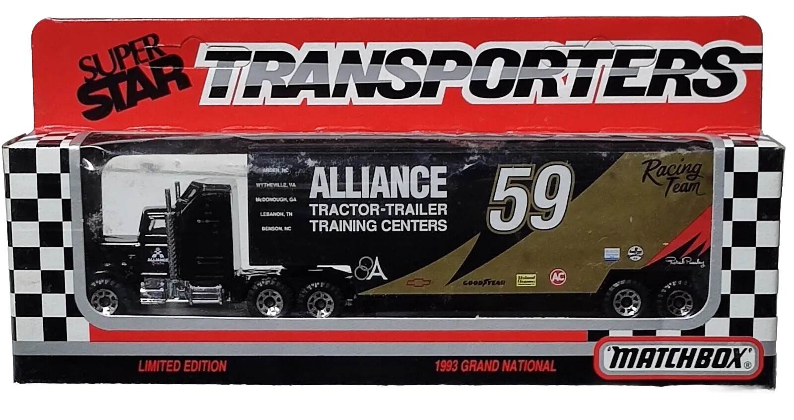 1:87 MATCHBOX NASCAR #59 "ALLIANCE®" RACING™SUPER STAR TRANSPORTER ...