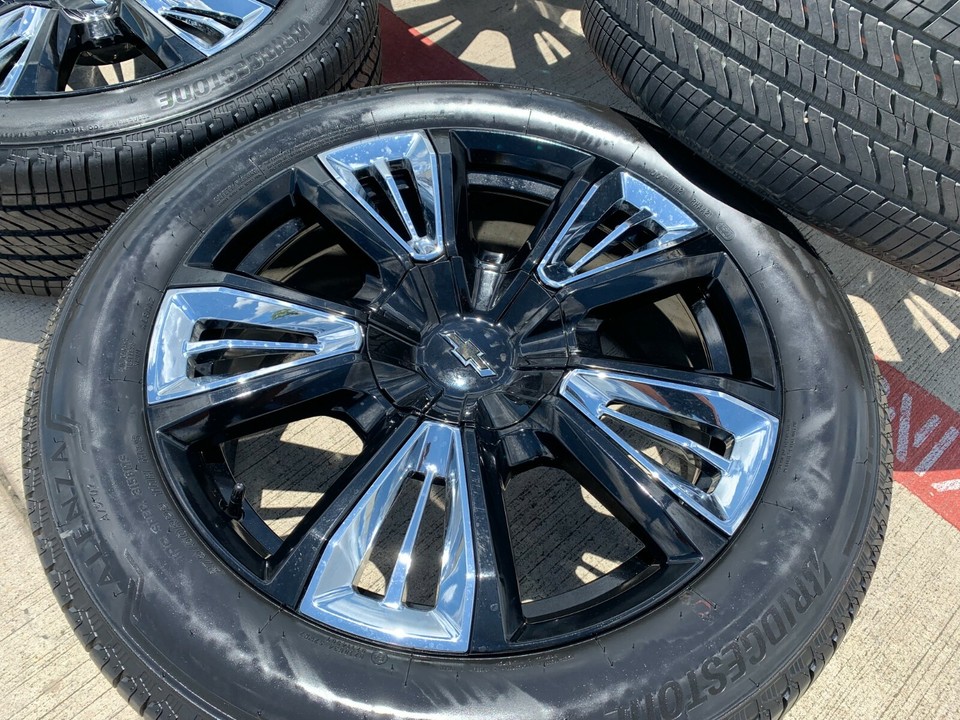 22" Chevy Tahoe Silverado Suburban RST OEM wheels rims 96951 2023 2024 ...