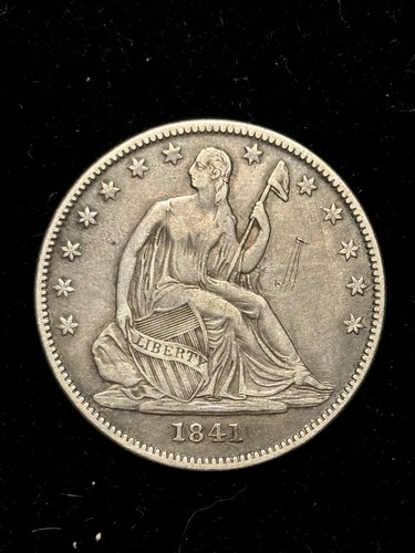 1841-O Liberty Seated Half Dollar XF Details Minor Graffiti Extremely ...