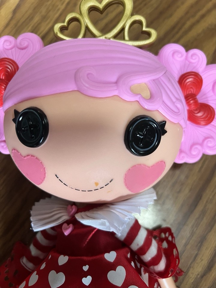 Lalaloopsy Queenie Red Heart Full Size 12" Doll Rare Hearts Queen Loopsy Pink | eBay