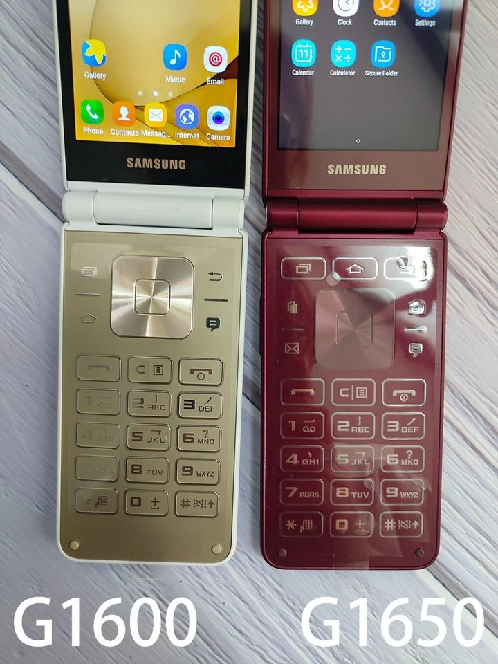 Samsung Galaxy Folder2 G1600 G1650 G160N Unlocked 4G Andorid 16G Flip ...