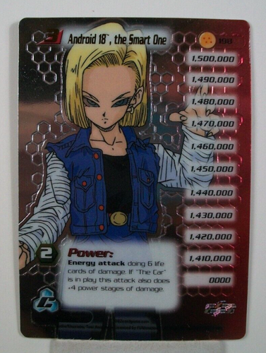 Dragon Ball Z ~ CCG ~ Android 18, The Smart One #198 ~ High Tech Foil ...
