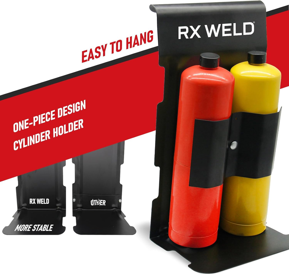 Brazing Torch Kit Oxygen MAPP Torch Kit Portable Cylinder Metal Stand ...